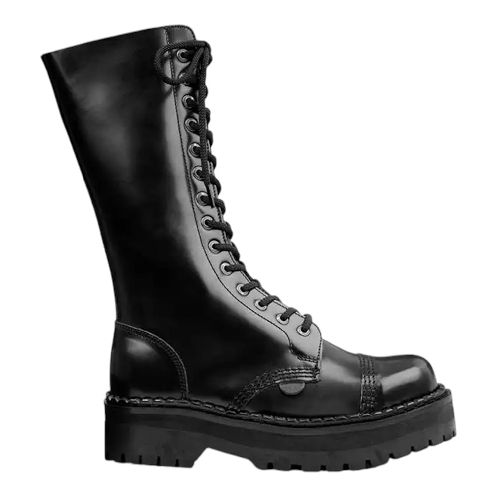 UNDERGROUND PLATFORM STEEL TOE RANGER BOOT - DOUBLE - SOLE - BLACK LEA